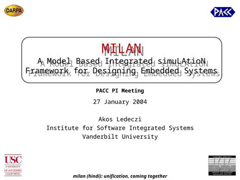 Ppt Milan A Model Based Integrated Simulation Framework For Designing