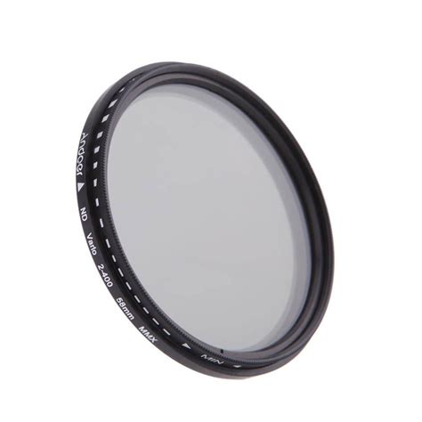 Andoer 58mm Nd Fader Neutral Density Adjustable Nd2 To Nd400 Variable
