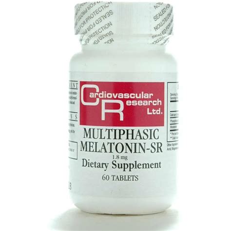 Ecological Formulas Multiphasic Melatonin Sr 18 Mg 60 Tabs