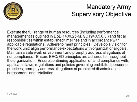 Performance Goals And Expectations Examples Army