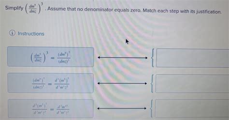 solved simplify dm 5 dmz 3 assume that no denominator equals zero