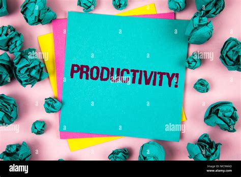 Handwriting Text Productivity Motivational Call Concept Meaning Effective Work Great Perfomance