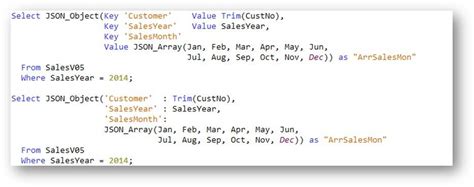 Sql Json Publishing Functions Ibm Developer