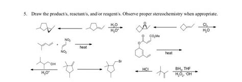 Solved Draw The Product S Reactant S And Or Chegg