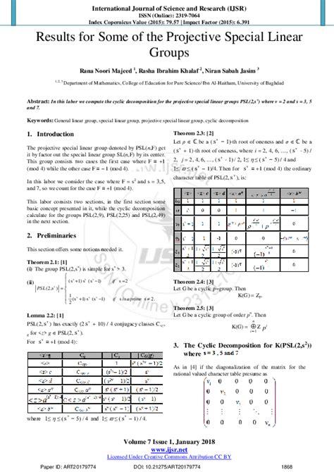pdf results for some of the projective special linear groups rana