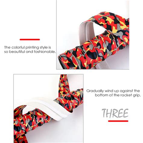 Badu Bg Камуфлажна ракета за бадминтон Гел за ръце Тенис ракета Лента