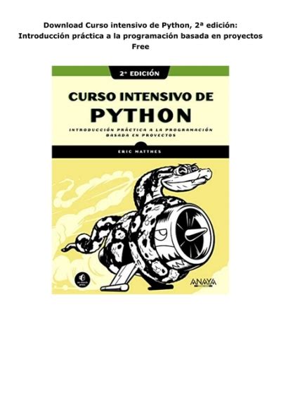 Download Curso intensivo de Python ª edición Introducción práctica a la programación basada