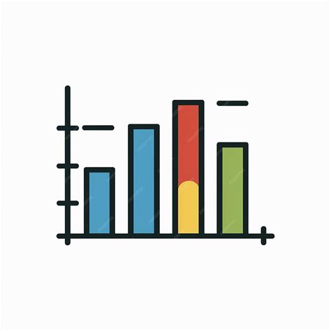 Vertical Bar Chart With Five Bars Of Different Heights Premium Ai