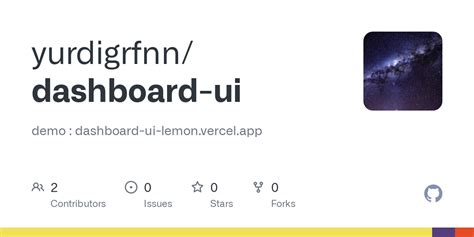 GitHub Yurdigrfnn Dashboard Ui Demo Dashboard Ui Lemon Vercel App