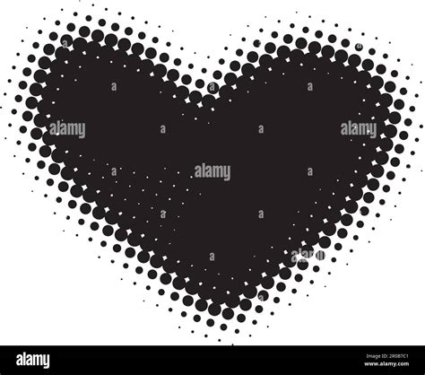 Abstract Halftone Heart Vector Icon Stock Vector Image And Art Alamy