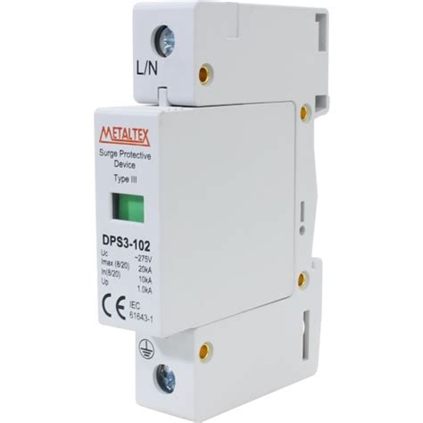 Protetor Contra Surto Dps Classe Iii 1p 275v 10ka Metaltex Metaltex Dps
