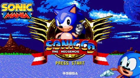 Outdated Sonic Mania Mod Sonic Cd Title Screen Youtube
