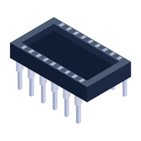 Microcontroller Generic Isometric Icon