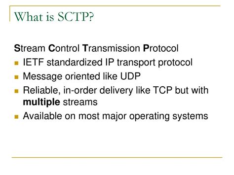 using sctp to hide latency in mpi programs ppt download