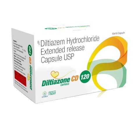 Diltiazem Hydrochloride Extended Release 120 Mg Capsules At ₹ 50 Box