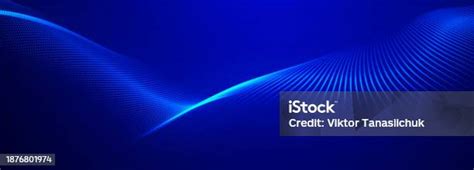 디지털 기술 배경 빛나는 점의 역동적 인 물결 프레젠테이션 디자인을 위한 미래 지향적인 배경 3d 렌더링 3d 와이드스크린 0명에 대한 스톡 사진 및 기타 이미지 Istock