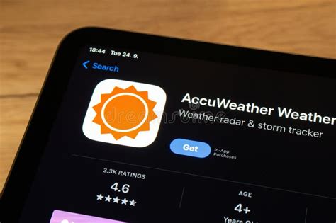 App Store With Accuweather Mobile Application To Provide Accurate
