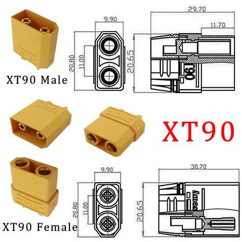 Xt90 Battery Connector Pinout Features Datasheet 42 Off
