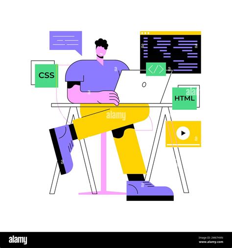 Web development abstract concept vector illustration. Website architecture, web development ...
