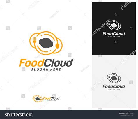 Food Cloud Logo Design Vector Food Stock Vector Royalty Free