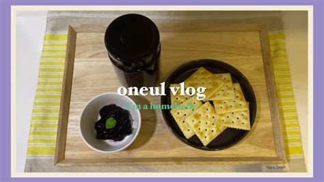 일상 Vlog 혼자서도 잘노는 집순이의 집콕 브이로그 치킨또띠아롤 수제 블루베리쨈 잡채밥 오이피클 차돌양배추볶음과