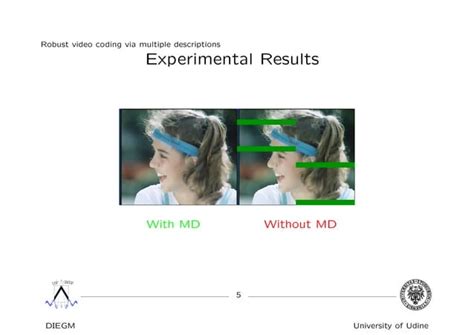 Multiple Description Coding For Robust Video Transmission Ppt