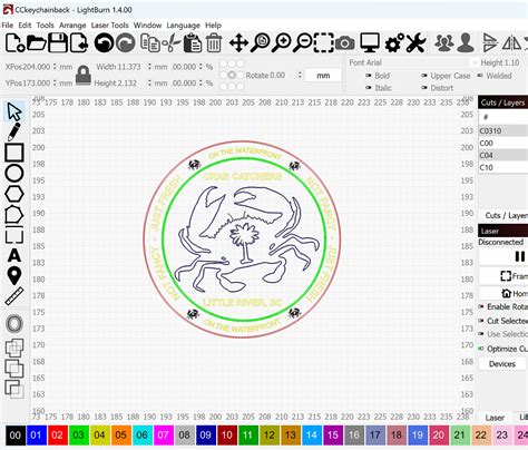 Create An Array Selected Objects And Circular Now Missing On Ls Menu Bar Lightburn Software