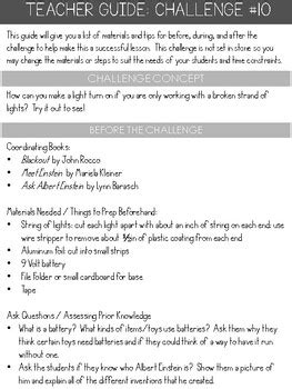 STEM Challenge Light Circuits By Smart Classroom Vibes TPT