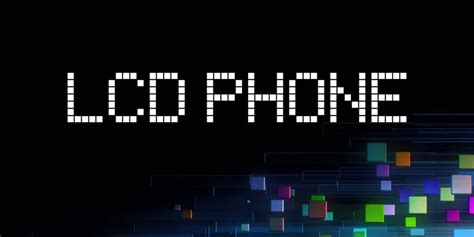 Lcd Phone Font Free Download