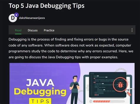 Daksh Kesarwani On Linkedin Javadebugging Codingtips Geeksforgeeks