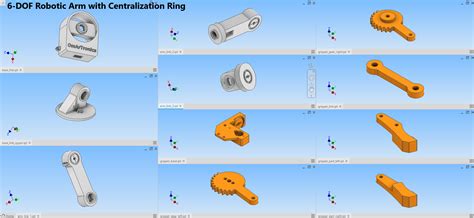 💪 6 Dof Robotic Arm For Arduino Full 3d Printed Model Stl・free 3d File For 3d Printing・cults