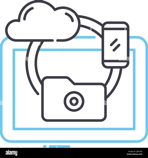 Internet Technology Line Icon Outline Symbol Vector Illustration