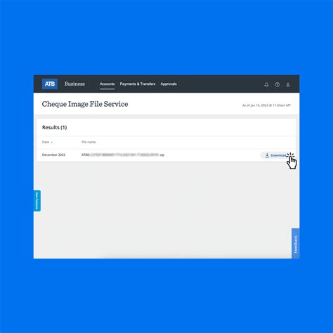 How To Download Cheque Image Files On Atb Business Atb Financial