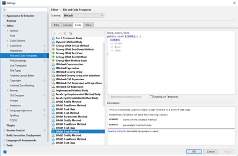 Java How To Add Test Methods Comment Sections From Intellij