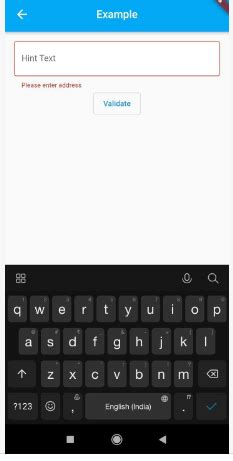 Flutter TextFormField Validator Error Border Is Not Activated Stack Overflow