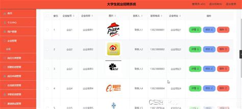 Springbootvue的大学生就业招聘系统前后端分离 Csdn博客