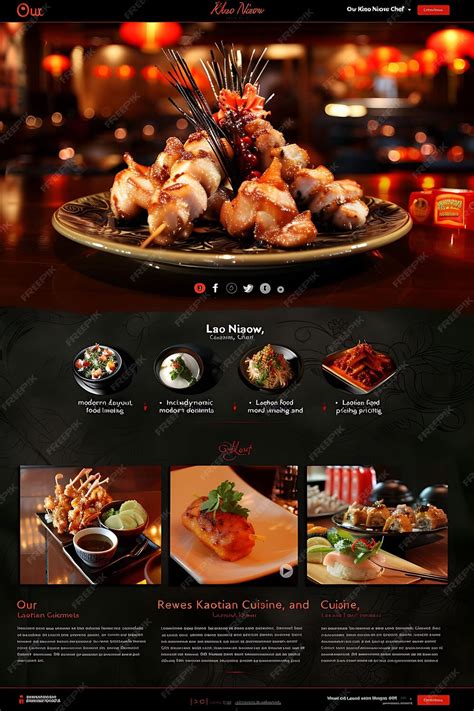 Khao Niaow With Parallax Scrolling Effect Contemporary Vibra Asian Food