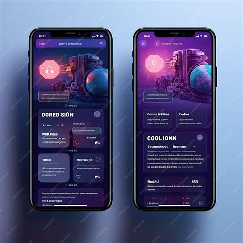 Premium Photo Mobile App Layout Design Of Tech Gadget Delivery With Futuristic And High Tech