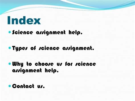ppt science assignment help powerpoint presentation free download