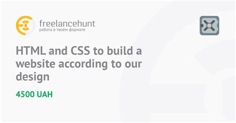 Html And Css To Build A Website According To Our Design • Freelance Job