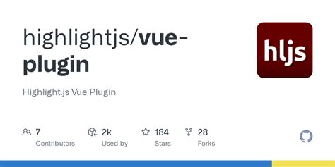 Github Highlightjs Vue Plugin Highlight Js Vue Plugin
