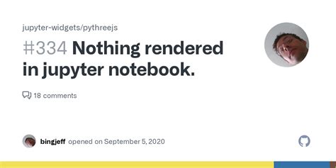 Nothing Rendered In Jupyter Notebook Issue 334 Jupyter Widgets Pythreejs GitHub
