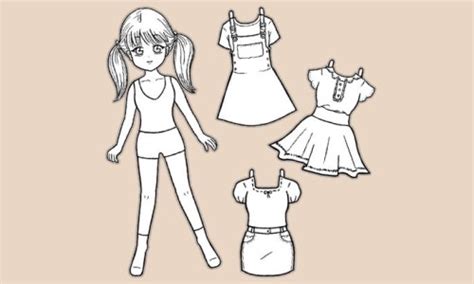 [종이인형] 추억의 종이인형 옷입히기 무료도안 공유 컬러링 색칠하기 네이버 블로그