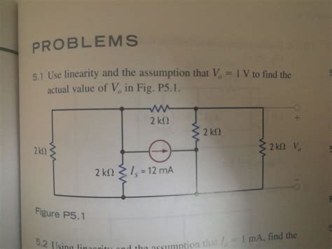Solved Problems 51 Use Linearity And The Assumption That V