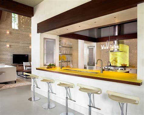 Kitchen Design For Small Space With Mini Bar