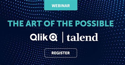 The Art Of The Possible Qlik Talend In Action On Demand Nathalie Van Alst