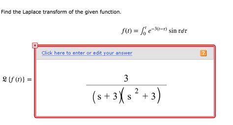 Solved Find The Laplace Transform Of The Given Function Chegg