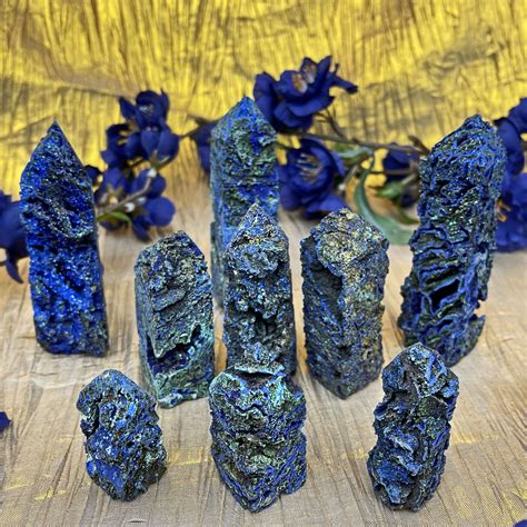 Sage Goddess Azurite Psychic Priestess Obelisk For Enhanced Intuition