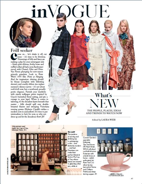 Vogue Magazine Inside Pages