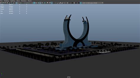 3d Model Katara Towers Turbosquid 2126012